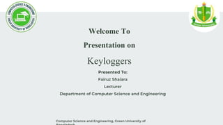 Presentation on Keyloggers in Cyber Security | PPTX