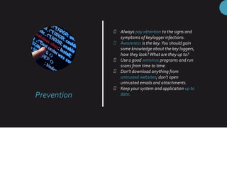 Key Logging.pptx.pdf | Computer Peripherals | Computing