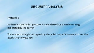 Keylogging resistant visual authentication Protocols | PPTX