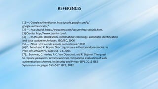 Keylogging resistant visual authentication Protocols | PPTX