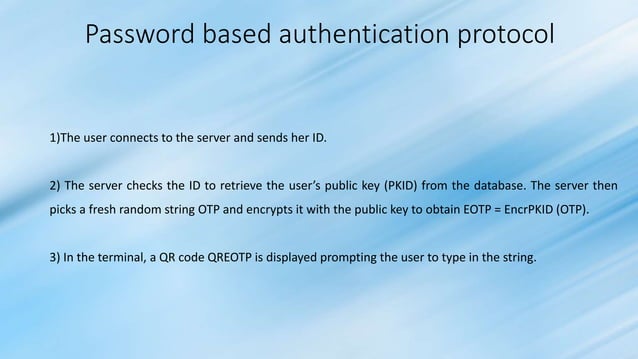 Keylogging resistant visual authentication Protocols | PPT