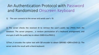 Keylogging resistant visual authentication Protocols | PPTX
