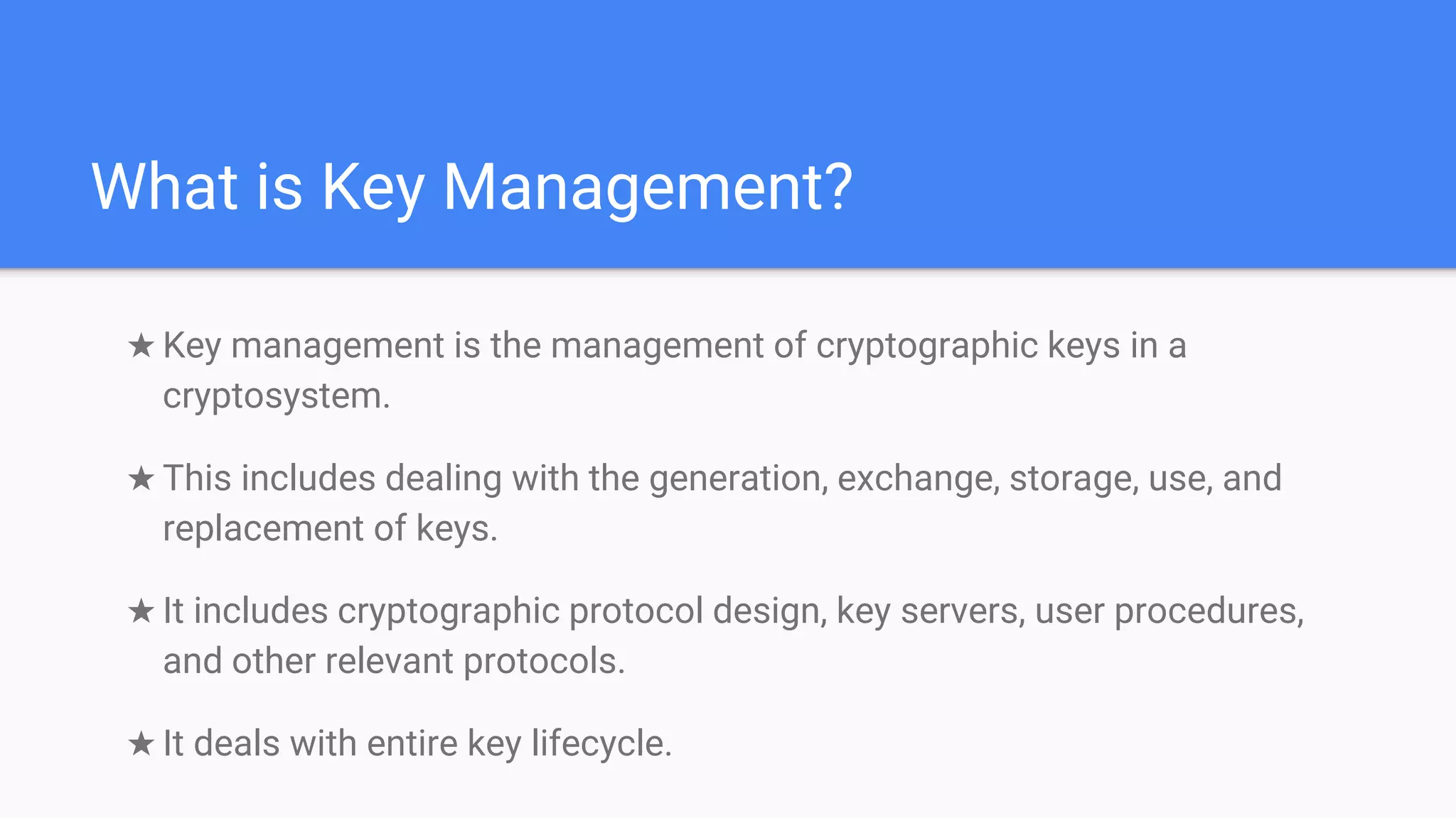 Key management | PPTX