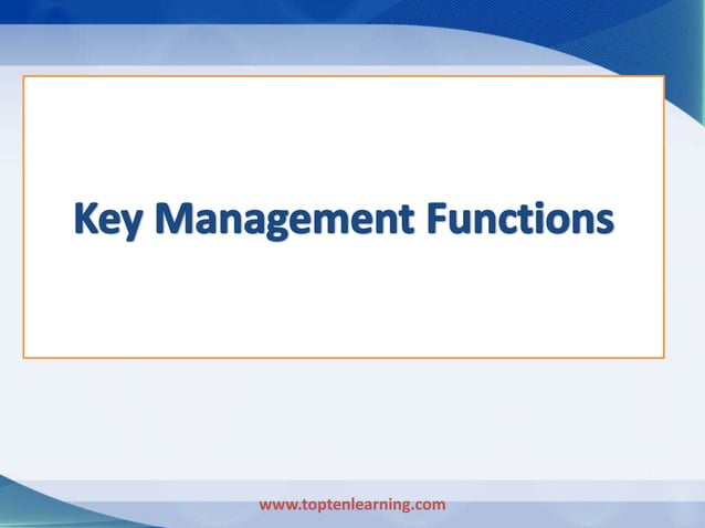 Key management functions | PPT
