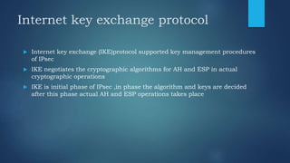 Keymanagement of ipsec | PPTX