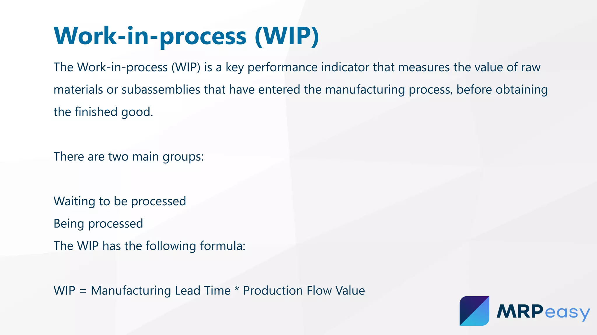 Key manufacturing business metrics | PDF