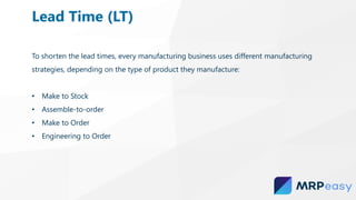 Key manufacturing business metrics | PDF