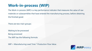 Key manufacturing business metrics | PDF