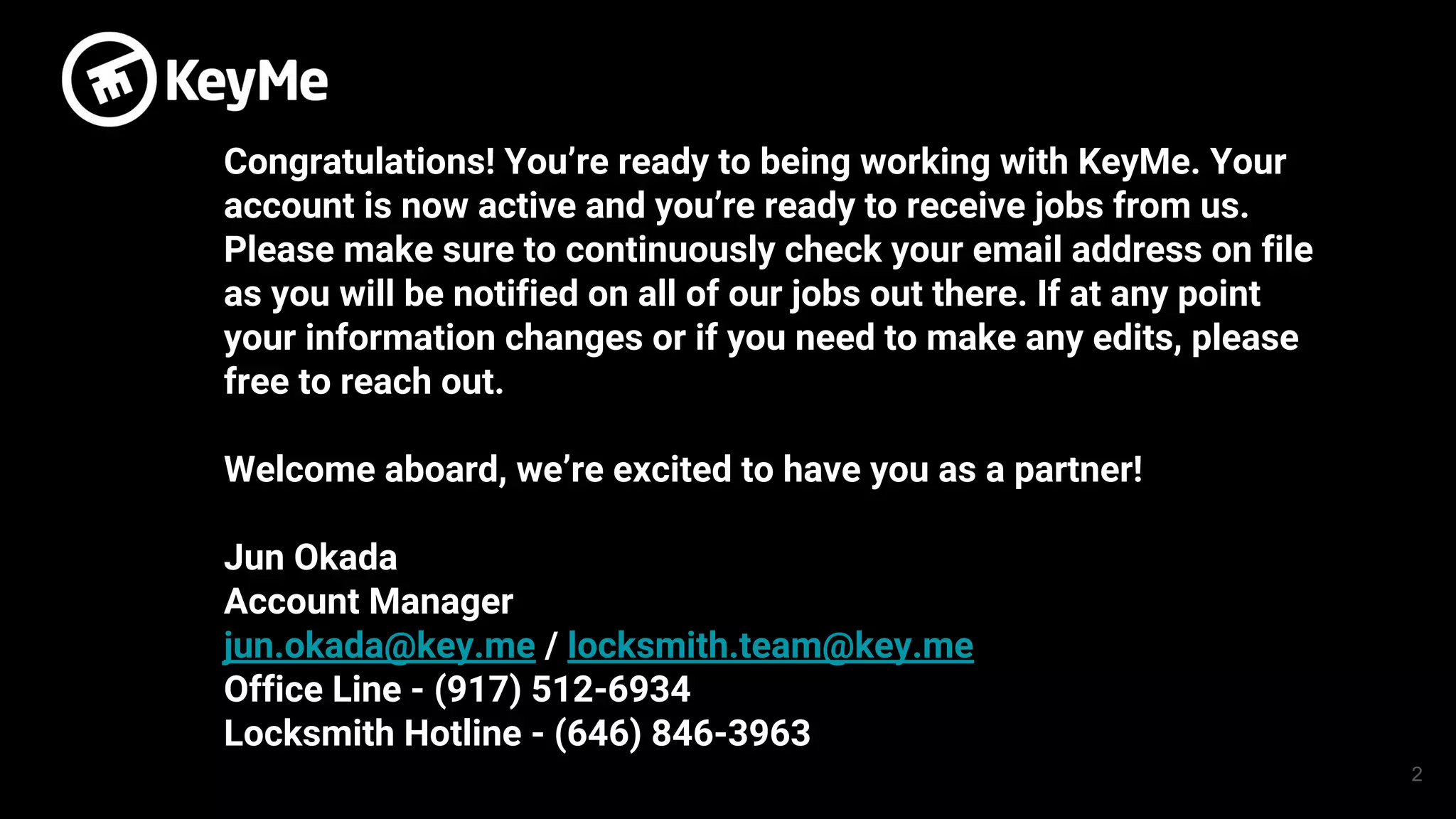 KeyMe Locksmith Welcome Presentation | PPT