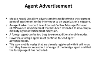 Key mechanism of mobile ip | PPT