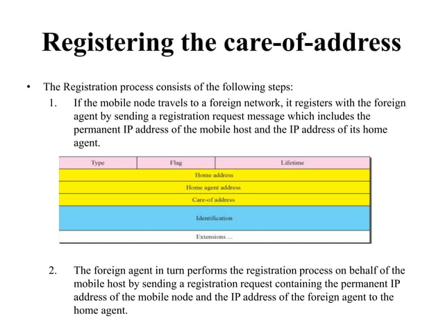 Key mechanism of mobile ip | PPSX | Computer Networking | Computing