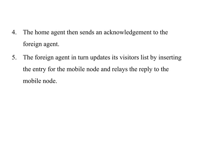 Key mechanism of mobile ip | PPSX | Computer Networking | Computing