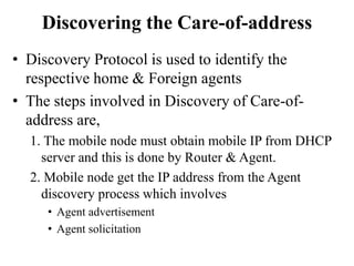 Key mechanism of mobile ip | PPSX
