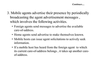 Key mechanism of mobile ip | PPSX