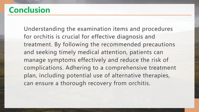 Key Medical Examinations for Detecting Orchitis Symptoms.pptx
