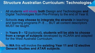 Key Messages : WA Curriculum Digital Technologies | PPT