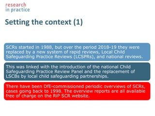 Key messages from the final review of SCRs 2017-19.ppt