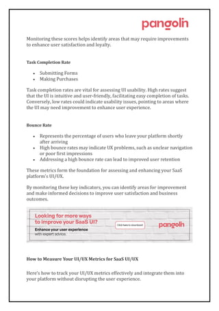 Key Metrics for Measuring UI and UX Success | PDF | Web Development ...