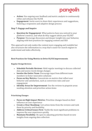 Key Metrics for Measuring UI and UX Success | PDF | Web Development ...