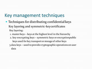 key management in cryptography and network security | PPTX