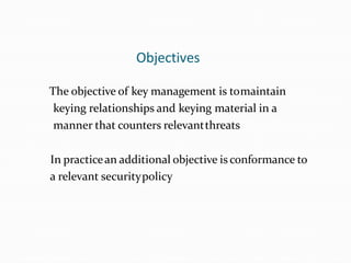 key management in cryptography and network security | PPTX