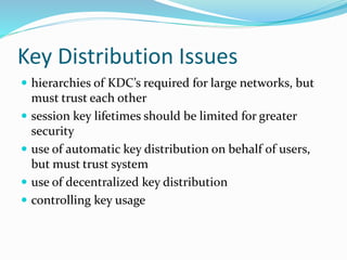 Key management and distribution | PPTX