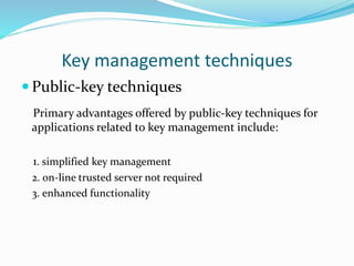 Key management and distribution | PPTX