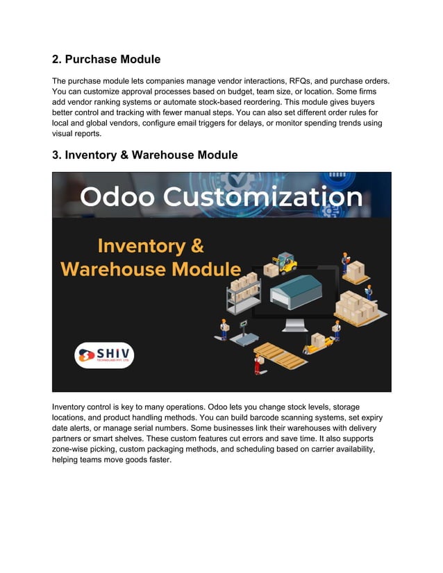 A Comprehensive Guide to Customizing Key Modules in Odoo ERP | PDF