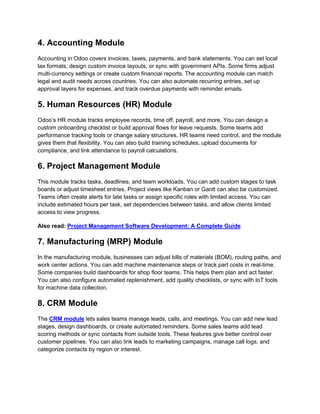 A Comprehensive Guide to Customizing Key Modules in Odoo ERP | PDF