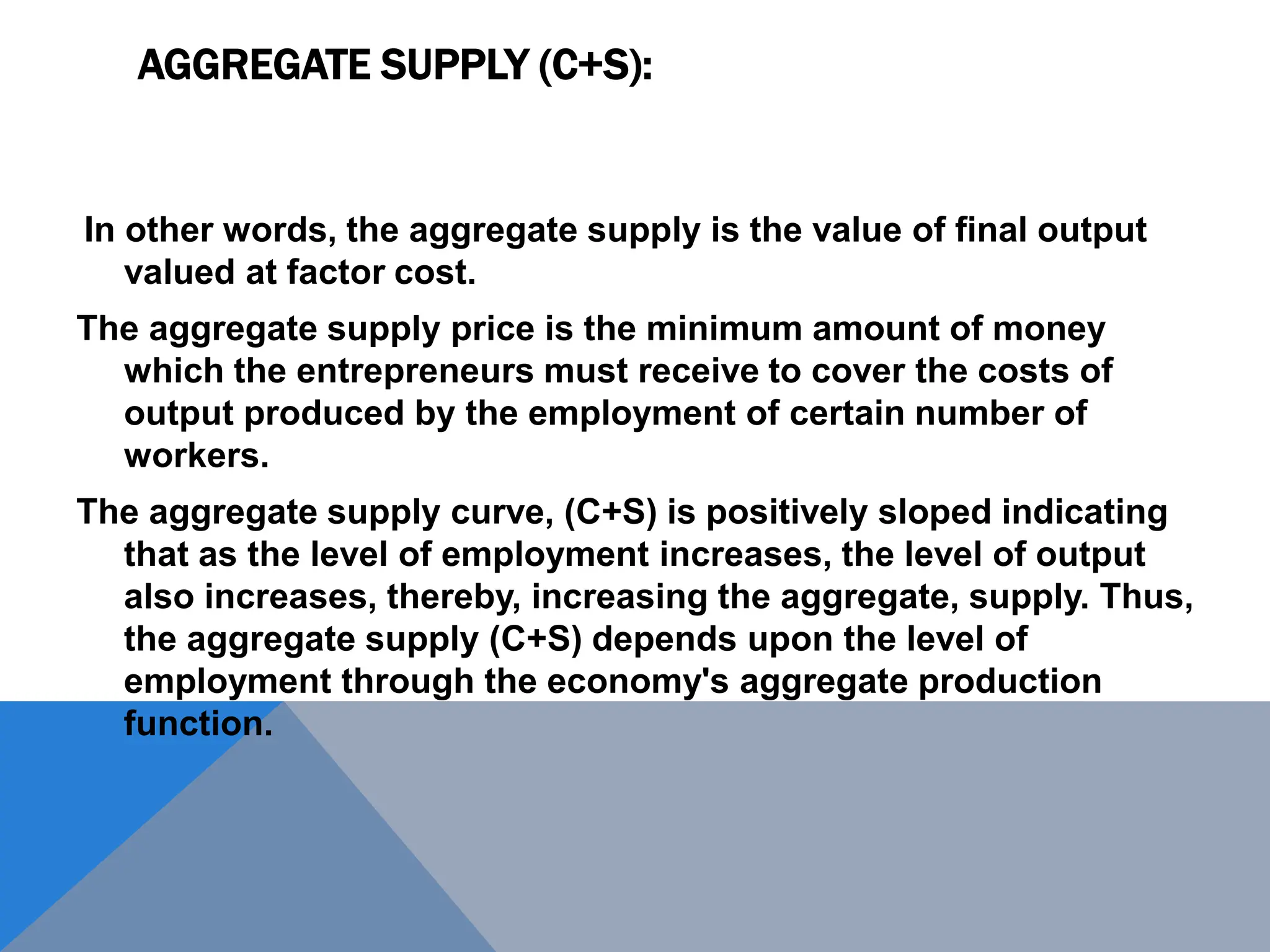 Keynesian-Economics.pptx aggregate demand and supply | PPTX