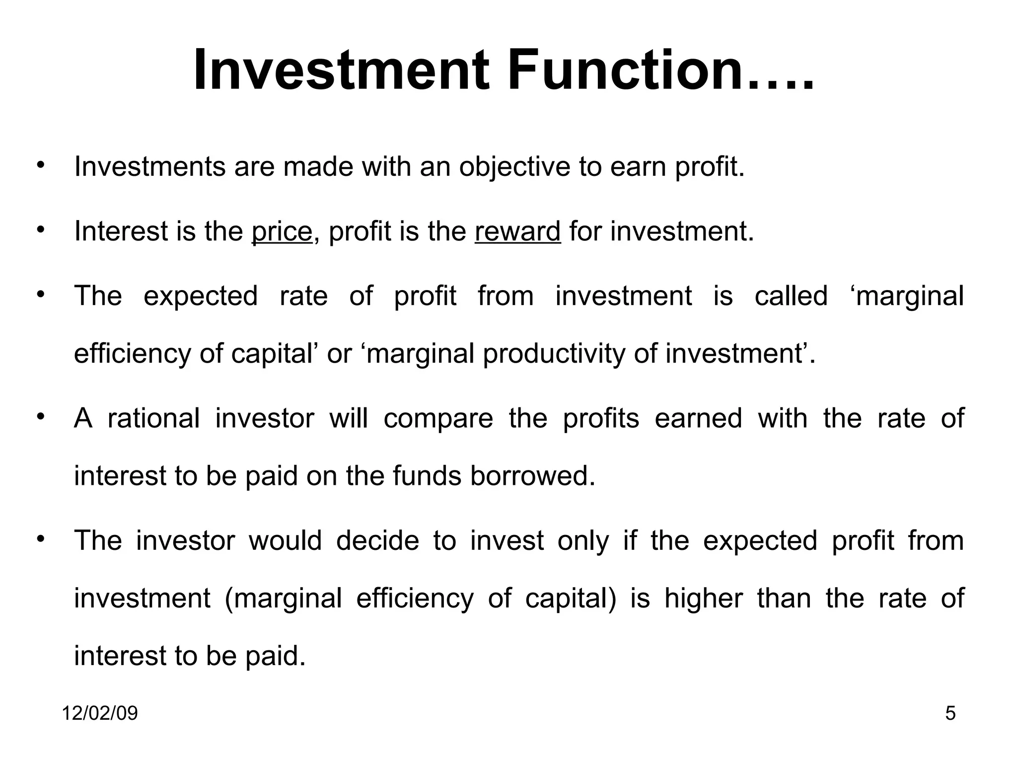 Keynesian Model Income Determination | PPT