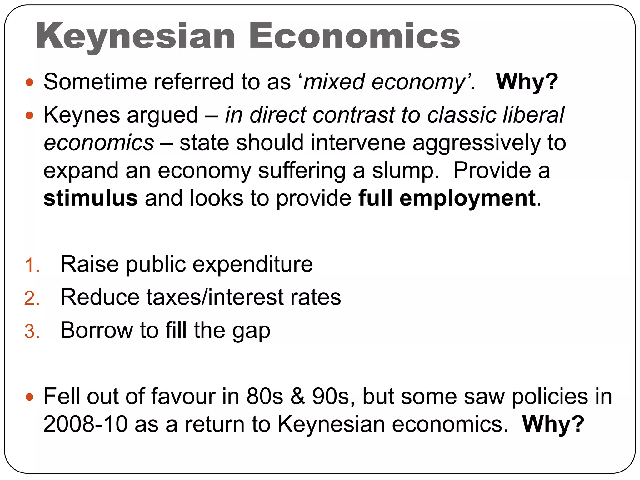 Keynesian economics | PPTX