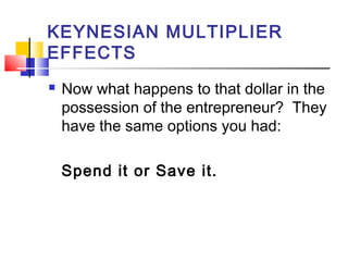 Keynesian Multiplier Effect Illustrated. | PPT