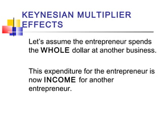 Keynesian Multiplier Effect Illustrated. | PPT