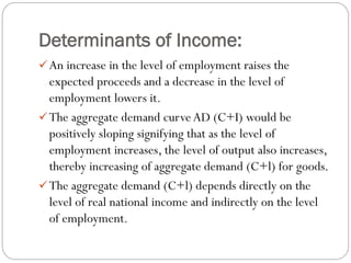Keynesian theory of income determination | PPTX
