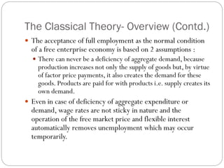 Keynesian theory of income determination | PPTX