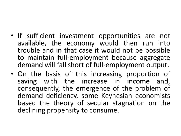 Keynes’s psychological law of consumption | PPTX