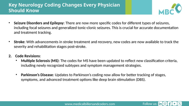 Key Neurology Coding Changes Every Physician Should Know (1).pptx