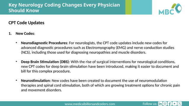 Key Neurology Coding Changes Every Physician Should Know (1).pptx