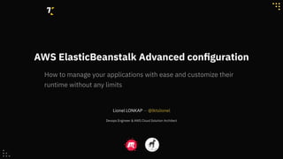 AWS ElasticBeanstalk Advanced configuration | PDF