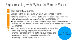 Coding Kids PyCon Talk on Python | PDF