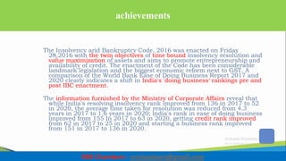 KEY NOTE- IBC(INSOLVENCY & BANKRUPTCY CODE) DESIGN- PPT.pptx