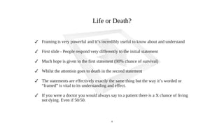 Effect of Framing - Secrets of Psychology -part 6 | PPT