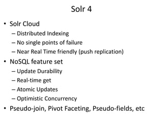 KEYNOTE: Lucene / Solr road map | PPT