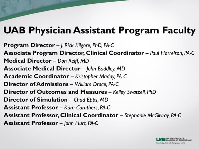 UAB PA Program White Coat Ceremony Keynote Speech | PDF | Graduation ...