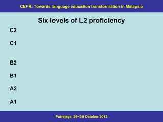 Common European Framework of Reference for Languages | PPT