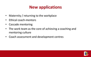 Keynote 2 David Clutterbuck - What's new in coaching and mentoring 29th nov | PPTX