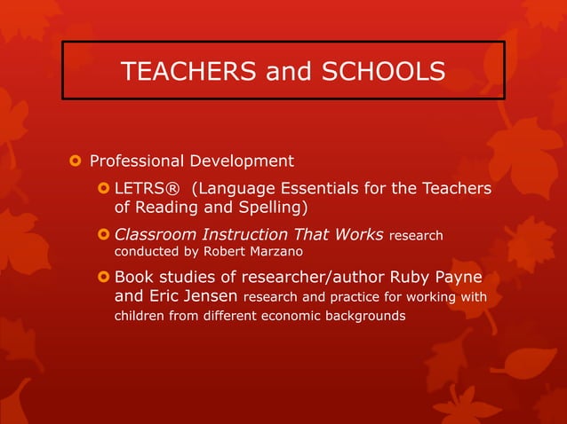 Keynote 30 Million Word Gap | PPT