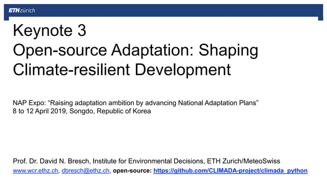 Keynote 3- Shaping climate resilient development | PPT