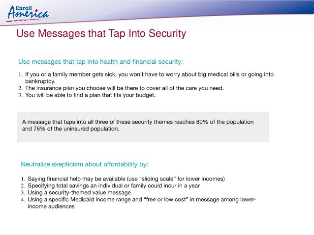 Using the Right Messages to Talk about Health Insurance Options (Enro…